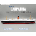 TheRoller3D RMS Carpathia Model, 1 Foot Length, Historical Display ...