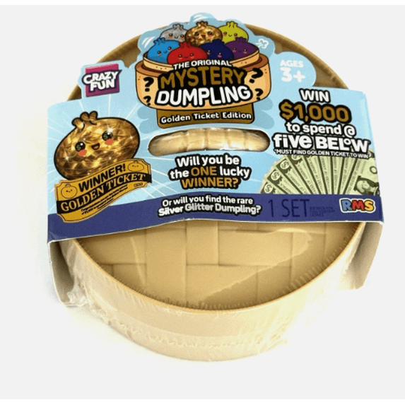 RMS Crazy Fun Dumpling Golden Ticket Squishy Stress Ball Set, (1 Piece ...
