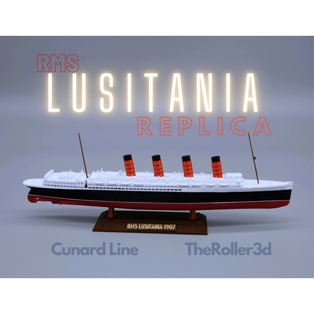 RMS Lusitania Model 1 Foot in Length, Highly Detailed Replica by ...