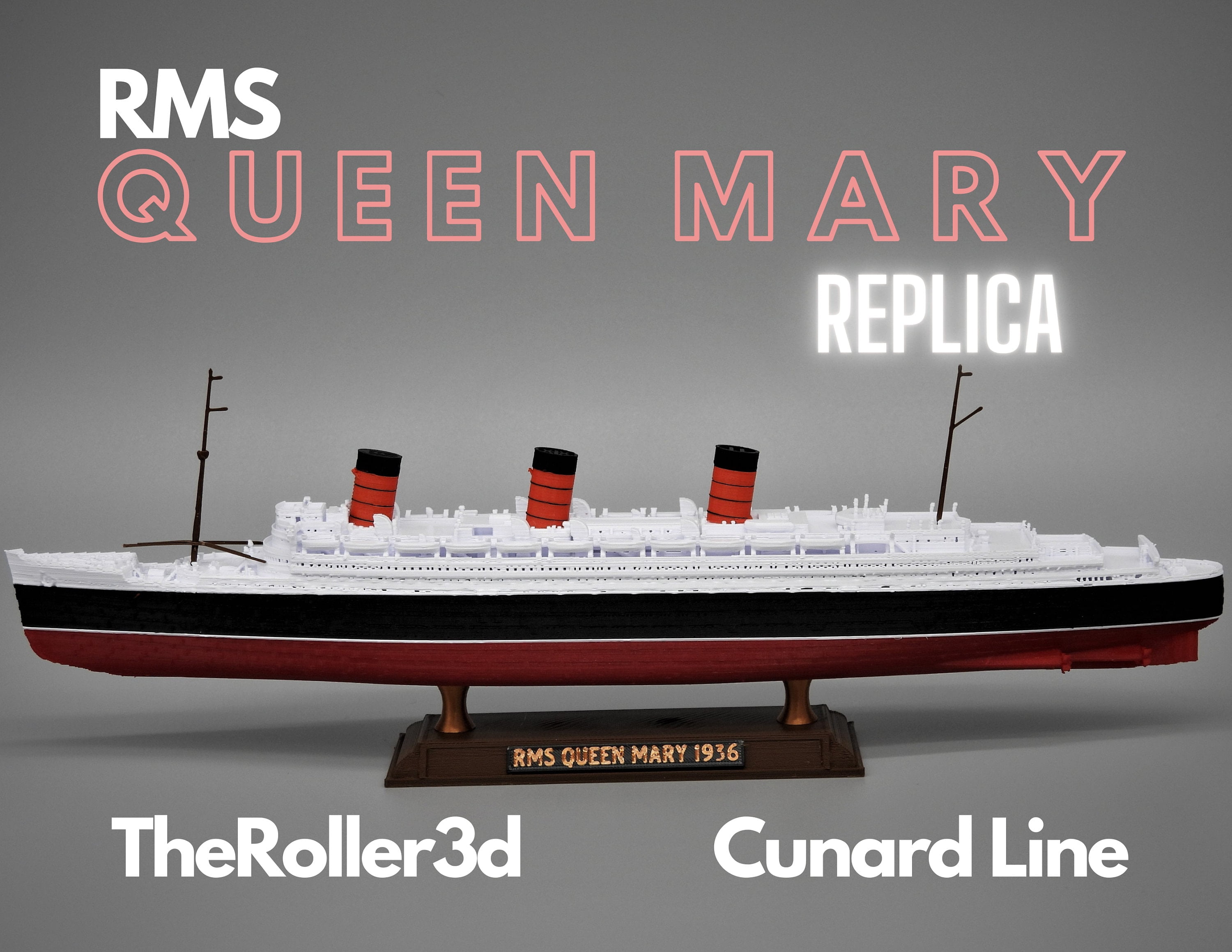 RMS Queen Mary Model 1 Foot in Length - Walmart.com