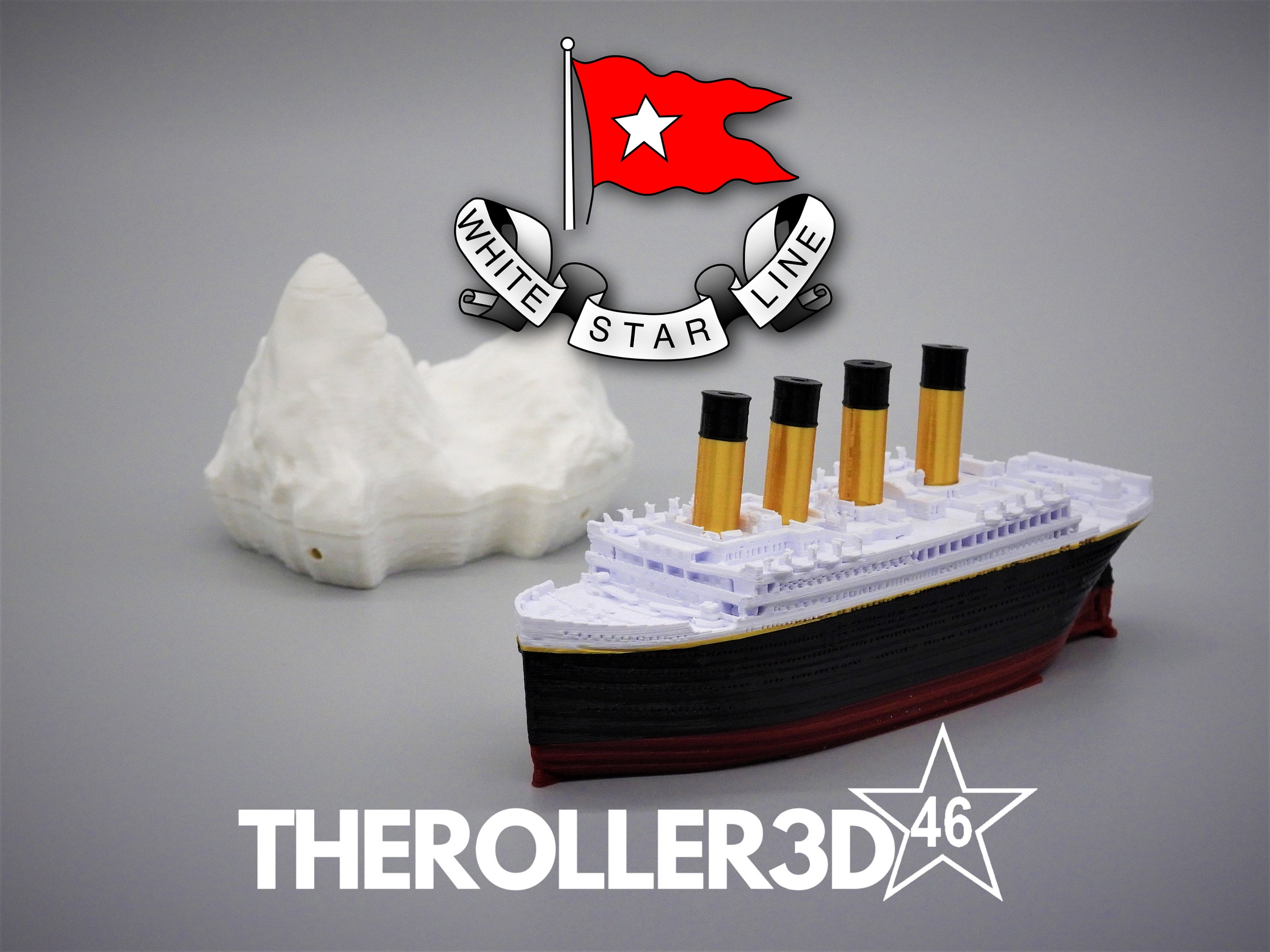 RMS TITANIC Floating Bathtub Model with Iceberg and Stand - Walmart.com