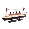 RMS Titanic 14" - Wooden Titanic Model Ship - Titanic Toy For Children ...