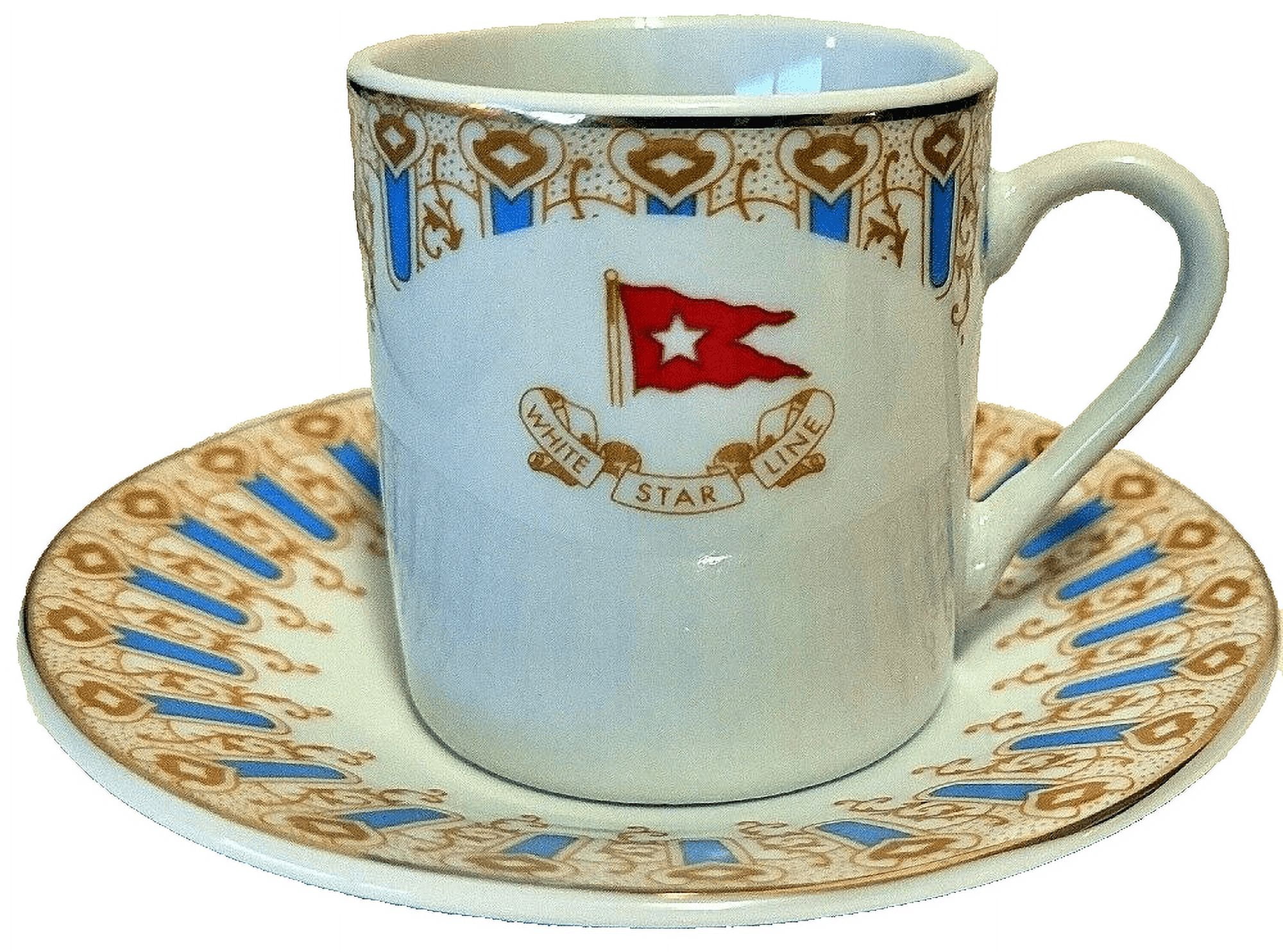 RMS Titanic 1st Class Wisteria Espresso Demitasse Cup and Saucer ...