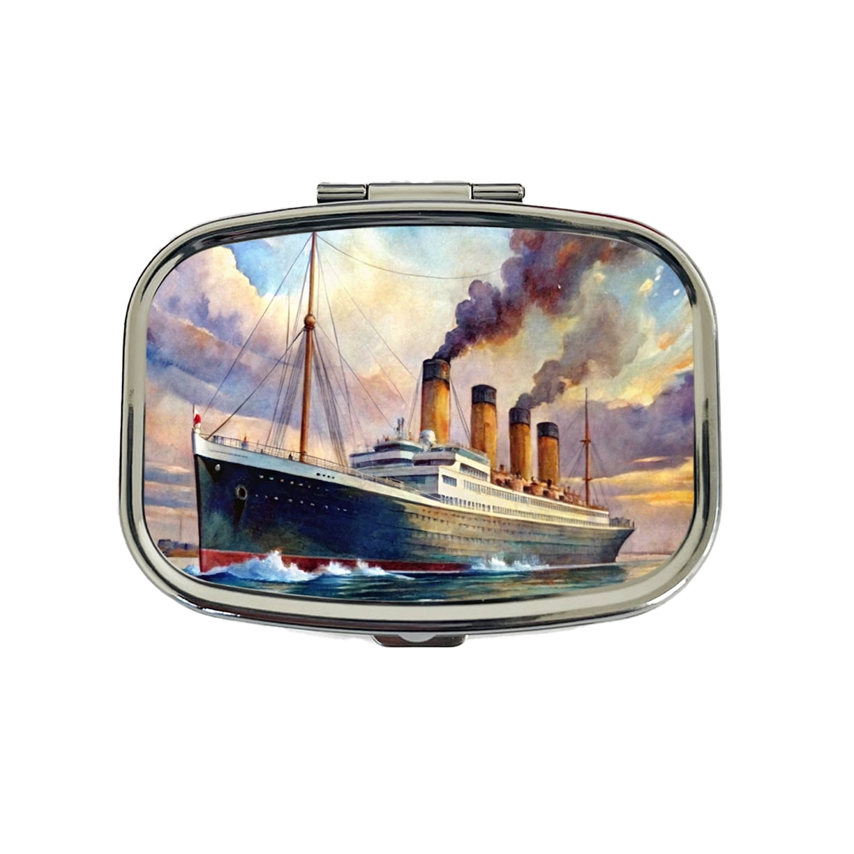 RMS Titanic Ocean Liner Cruise Ship Underway Watercolor Small Travel ...