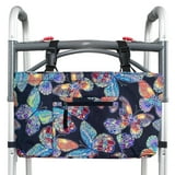"RMS Walker Bag with Soft Cooler, Butterfly Design, Fits Walkers ...