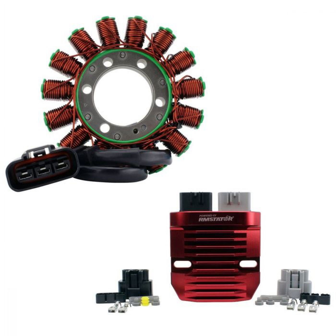 RMSTATOR KIT GENERATOR STATOR + RED MACHINED ALU MOSFET REG - Walmart.com
