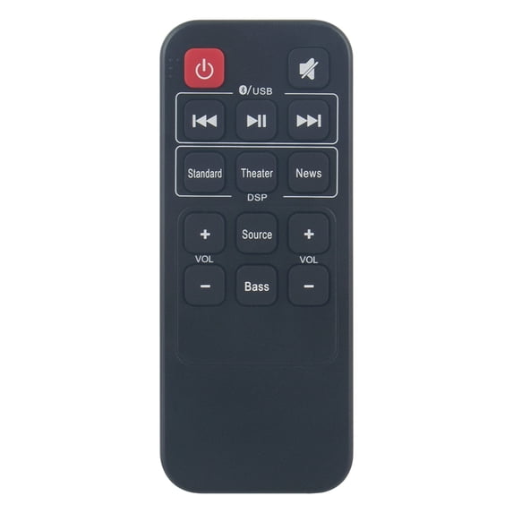 RMT-HSB318 Replaced remote control for Insignia 2.0 Channel Soundbar VG ...