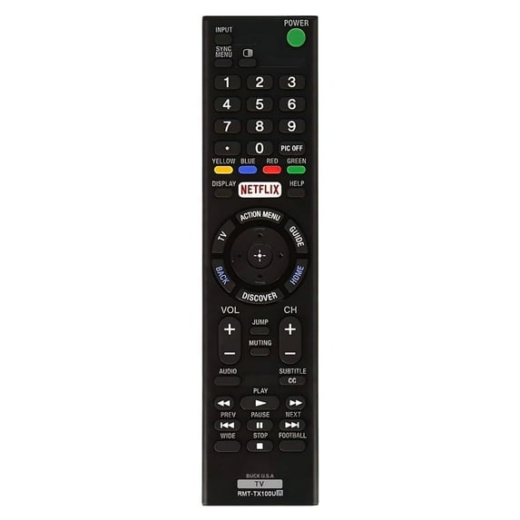 RMT-TX100U Remote Control Compatible with Sony Bravia – Easy Setup ...