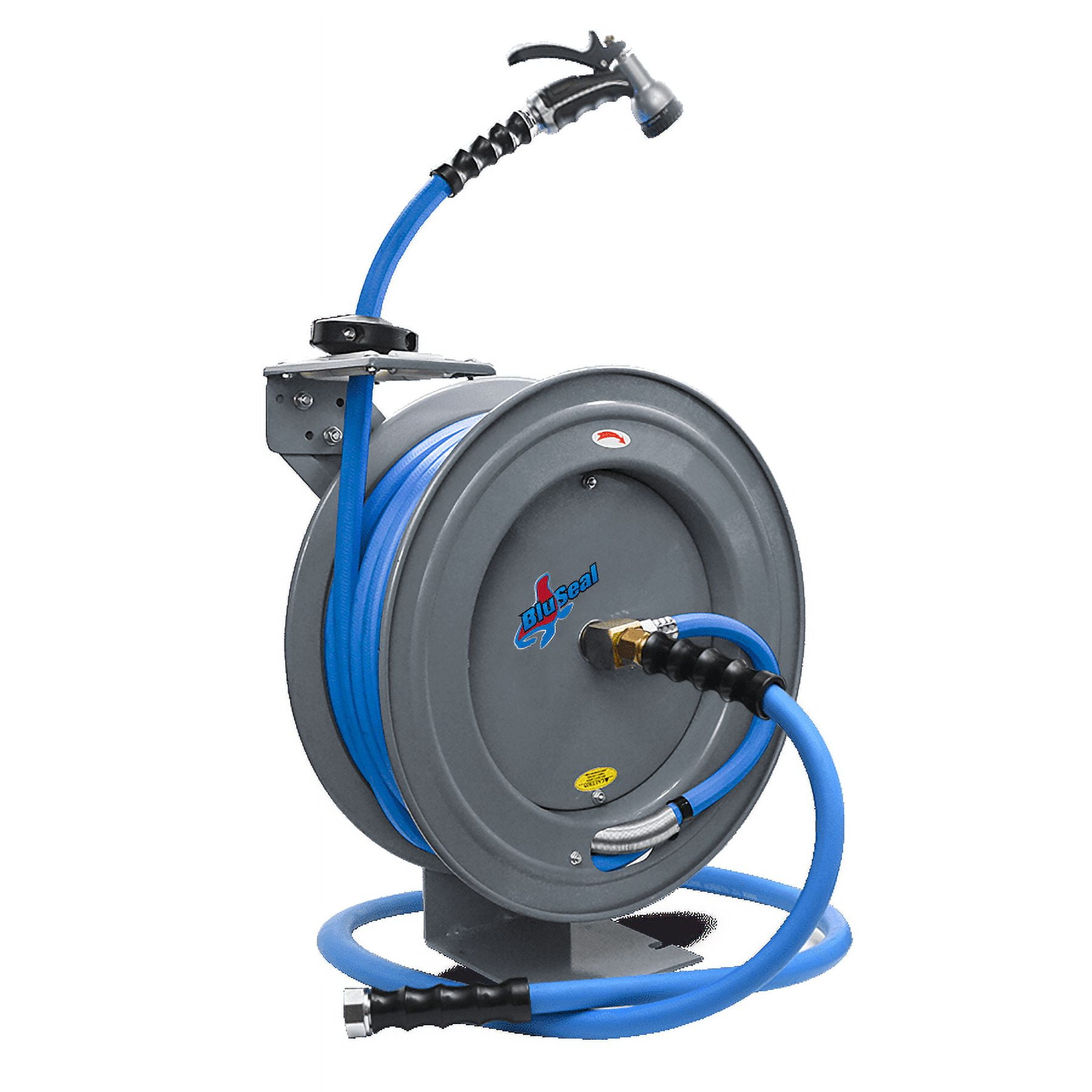 RMX BluSeal Auto Retractable Water Hose Reel with Hot & Cold Water ...