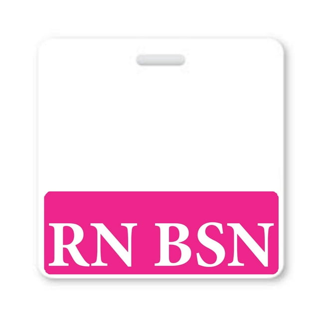 Rn Bsn Badge Buddy Horizontal Heavy Duty Spill Proof And Tear Resistant Cards 2 Sided Quick