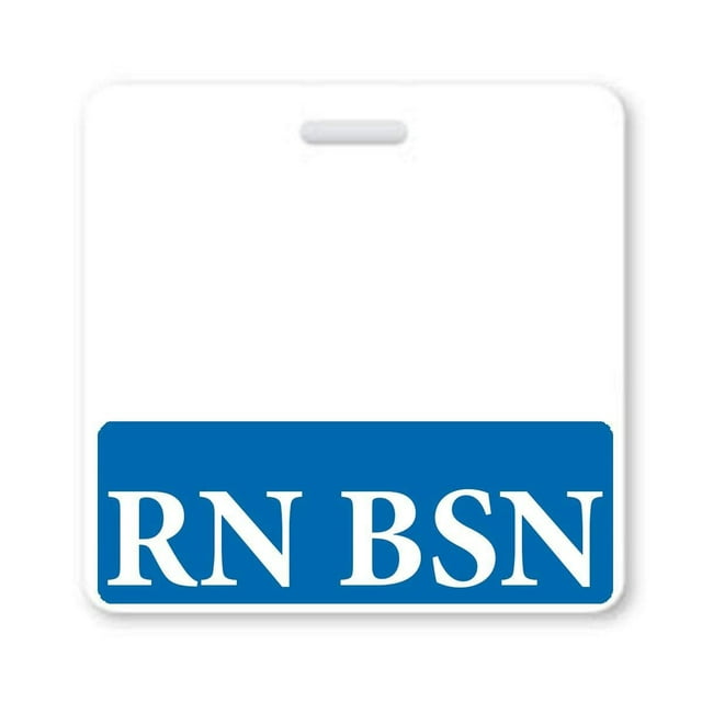 RN BSN Badge Buddy - Horizontal - Heavy Duty Spill Proof & Tear ...