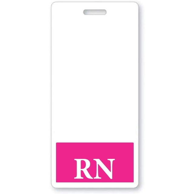RN Badge Buddy - Vertical Badge Buddy ID Backer Card for Registered ...