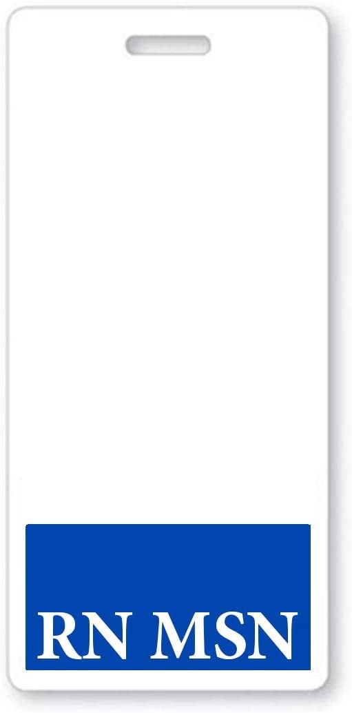 RN MSN Badge Buddy - Heavy Duty Vertical Badge Buddies for Masters of ...