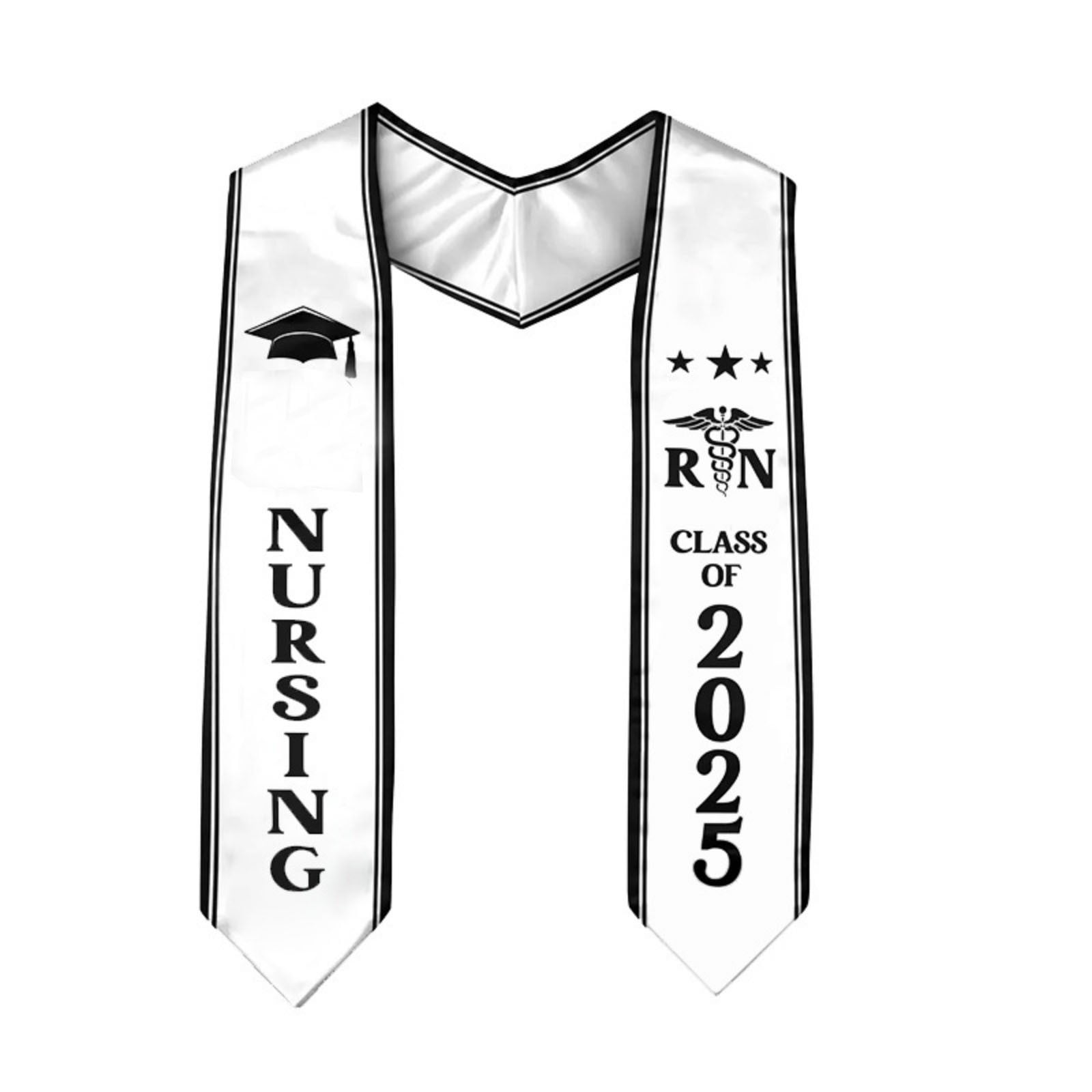 RN Nursing Graduation Stole Class of 2025 - 72" Professional Sash with ...