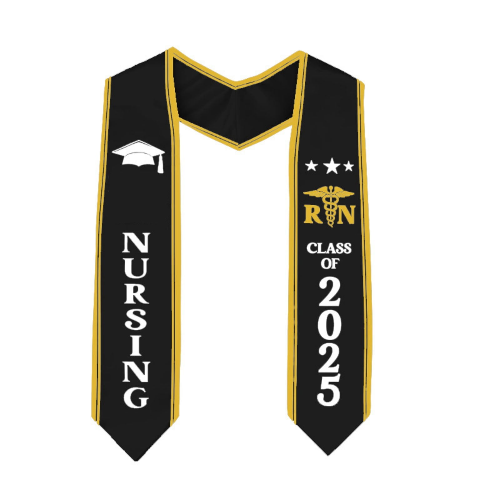 RN Nursing Graduation Stole Class of 2025 - 72" Professional Sash with ...