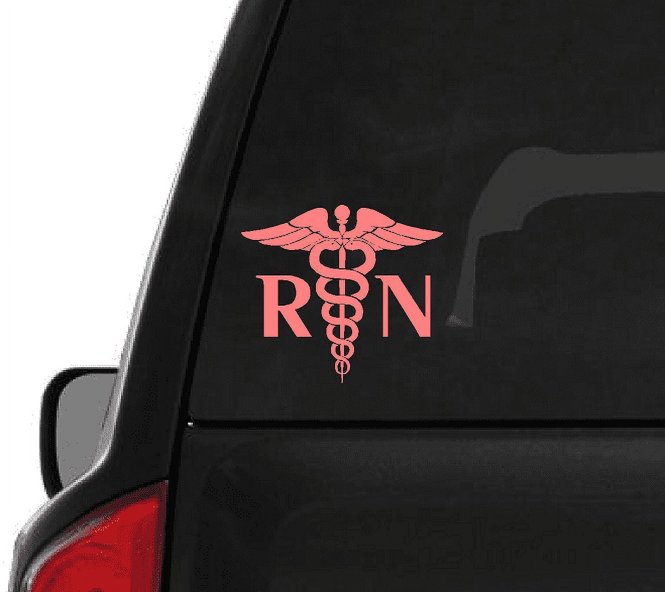 RN Pink Logo (T33) Registered Nurse Vinyl Decal Sticker Car/Truck ...