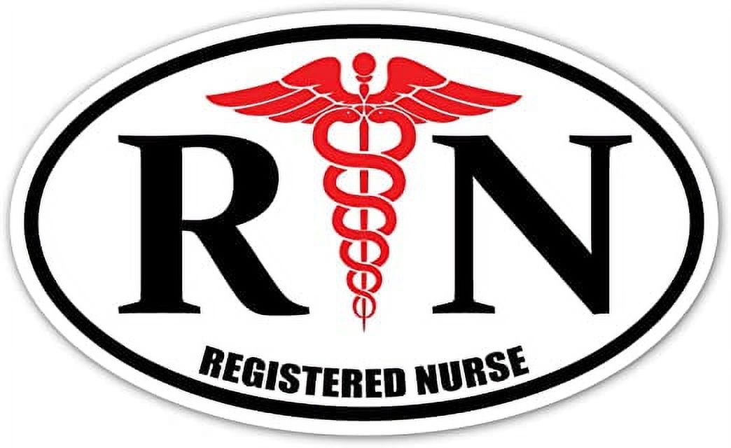 RN Registered Nurse LPN BSN Red Caduceus Staff of Hermes Gift for Nurse ...