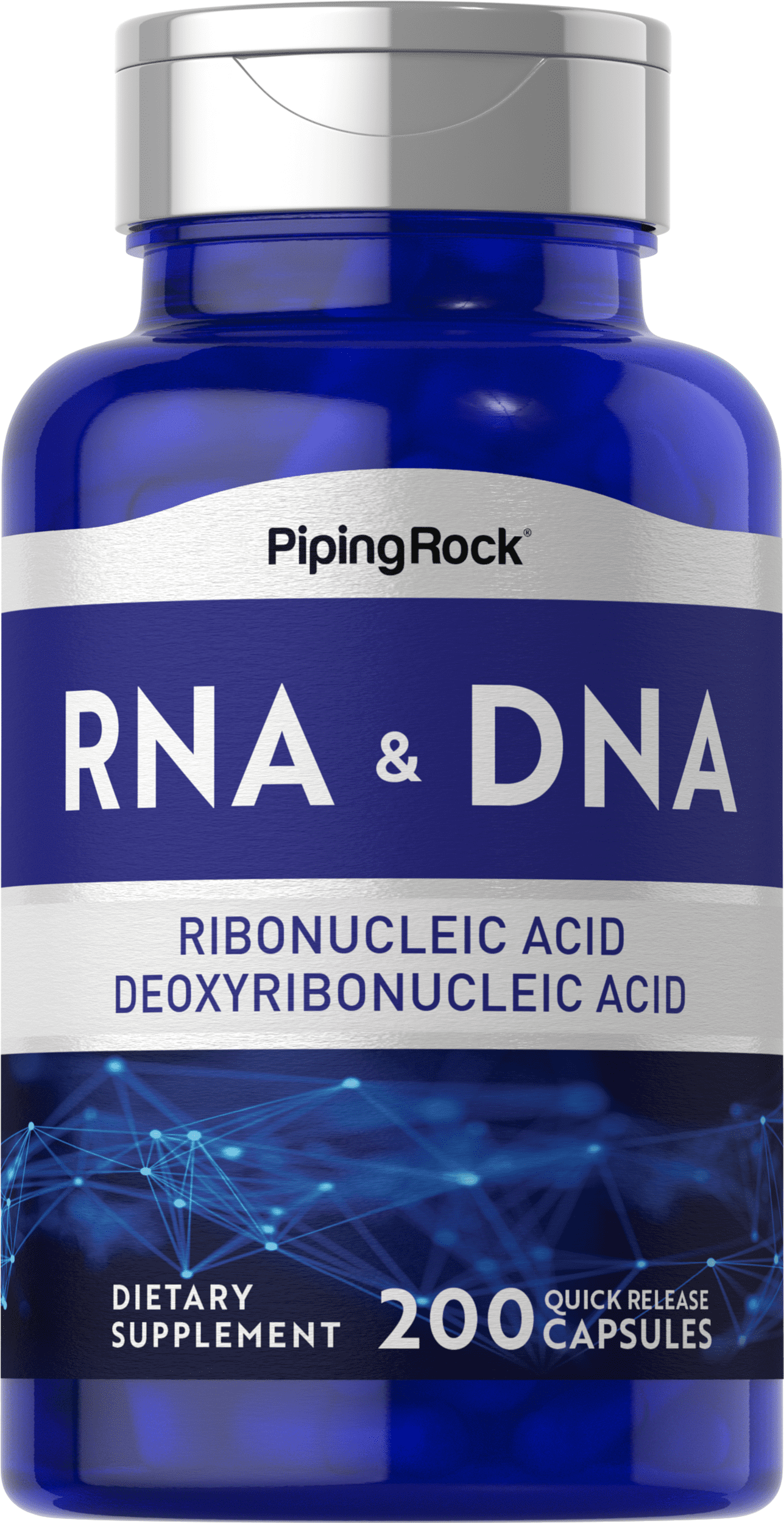 Piping Rock RNA & DNA Supplement, 200 Quick Release Capsules, Non-GMO ...
