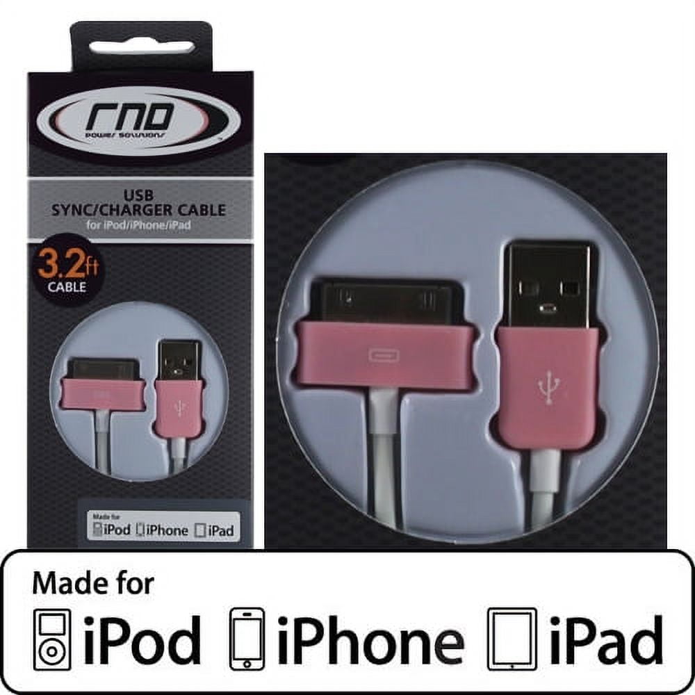 RND for Apple CERTIFIED 30-Pin Cable for iPad, iPhone, iPod [3.2 Feet ...