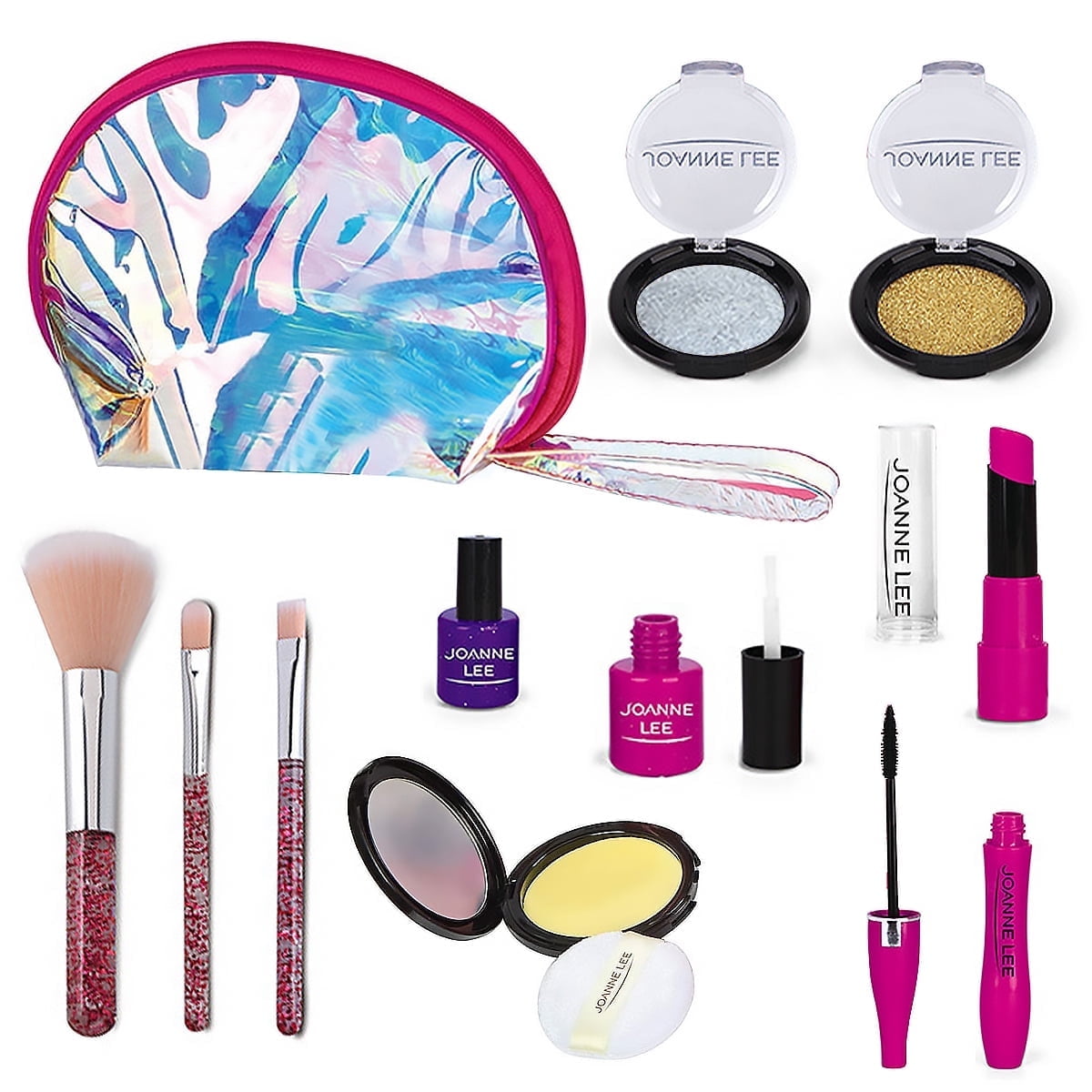 GLUAAE Pretend Play Makeup Set Kids Make Up kit Cosmetic Makeup Toy ...