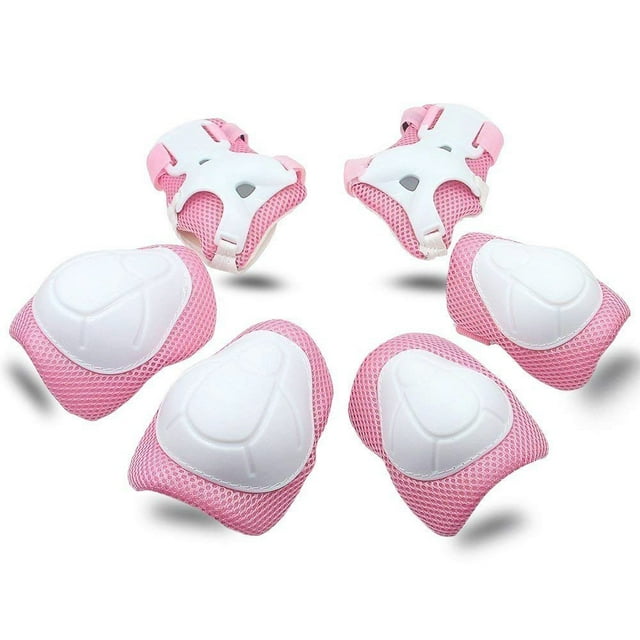 GLUAAE Kids Protective Gear Set: Knee, Elbow Pads & Wrist Guards for 2 ...