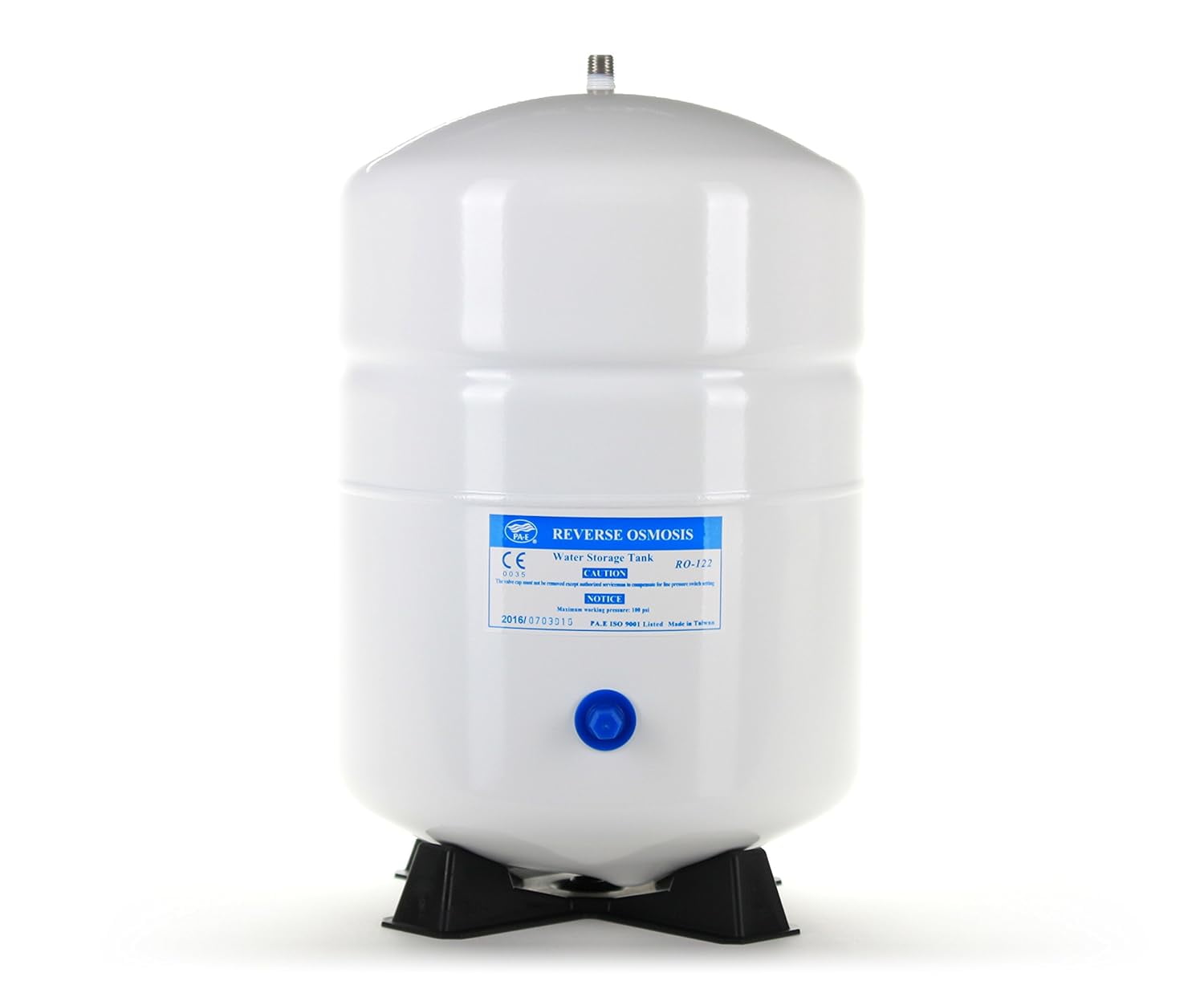 RO-122-W14 Hydronix 3.2 Gallon Stainless Steel Reverse Osmosis Storage Water Tank, Small Size ...