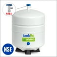 tankRO 4 Gallon NSF Certified Compact Reverse Osmosis Water Storage Pressure Tank with FREE Tank ...