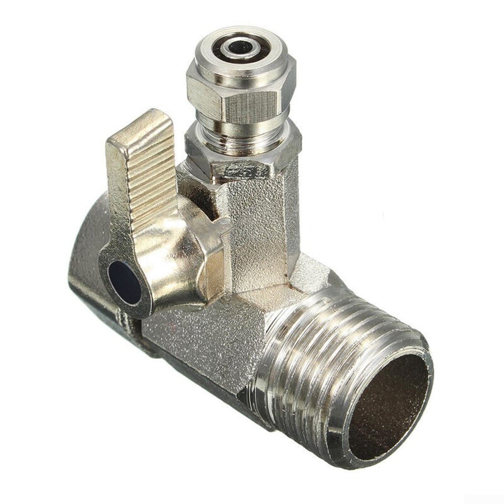 RO Feed Water Adapter 1/2\" to 1/4\'\' with Shut-off Ball Valve Tap Tee ...