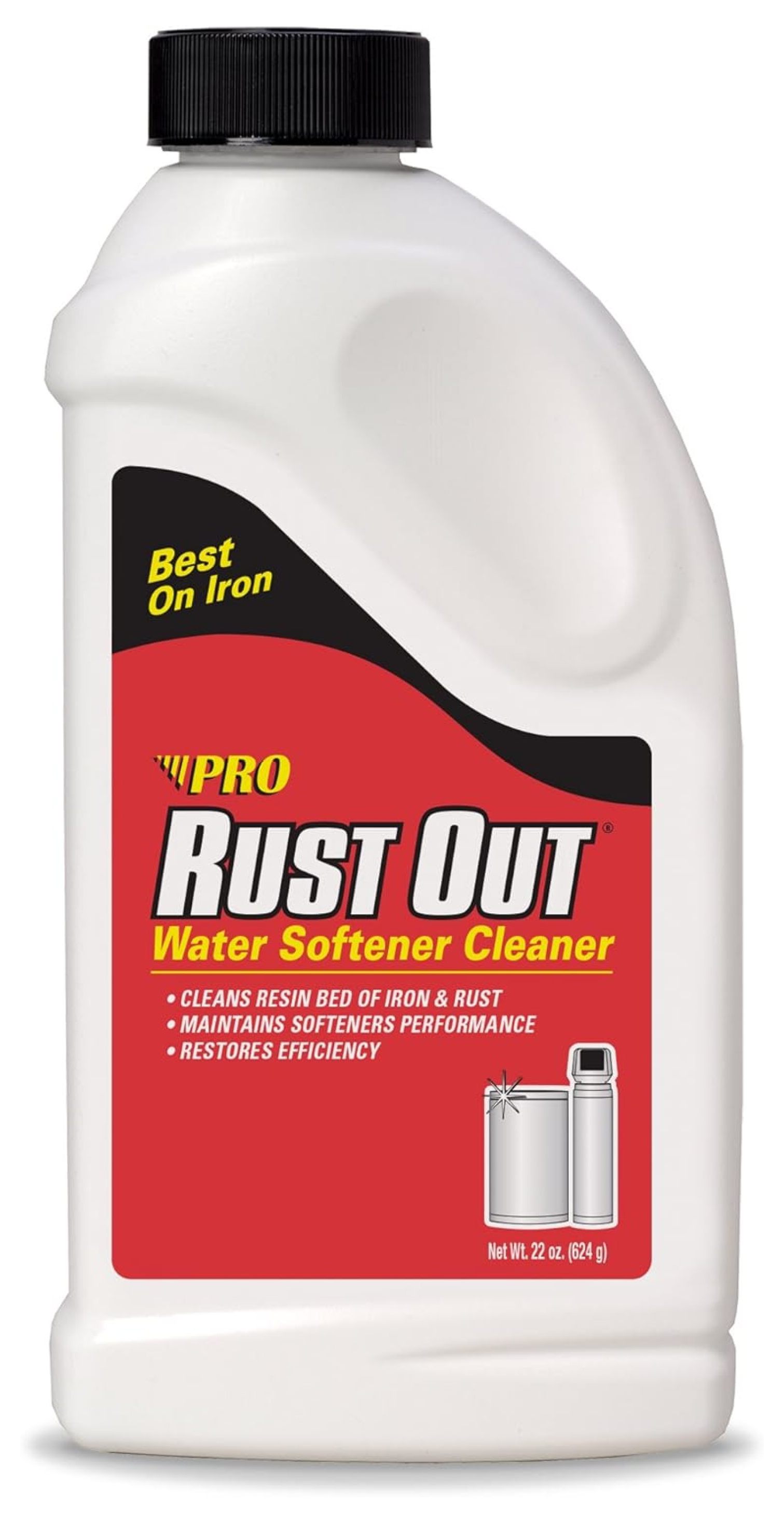 RO24B Rust Out Water Softener Cleaner and Iron Remover, 1.5 lb Bottle ...