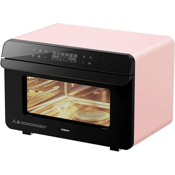 ROABM Toaster Oven Air Fryer Combo R-BOX Pink, 23QT Countertop ...