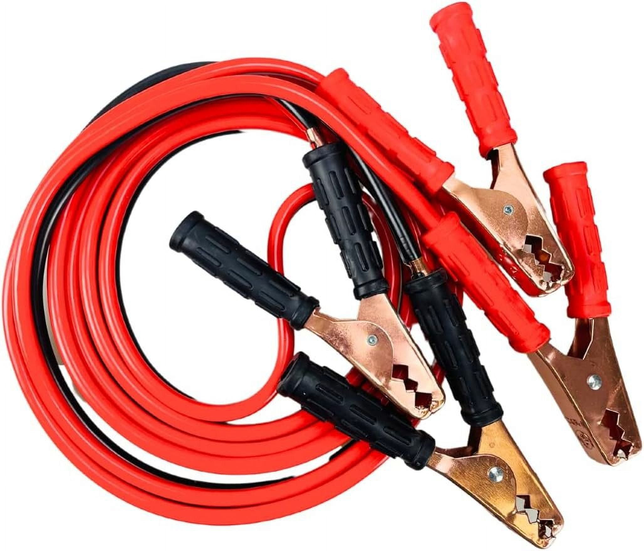 ROAD GENIE 12-Foot 10 Gauge Booster Cable with PVC Insulated Copper Jaw ...