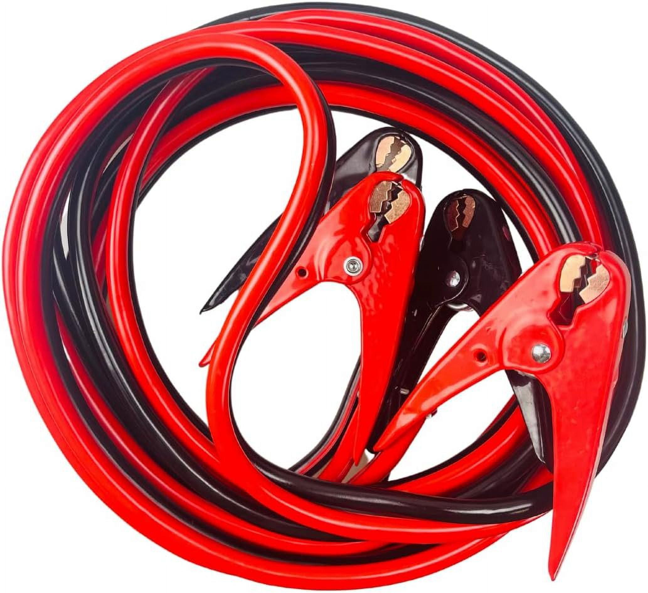 ROAD GENIE 20 Foot, 4 Gauge Booster Cable with Color-Coded Clamps and ...