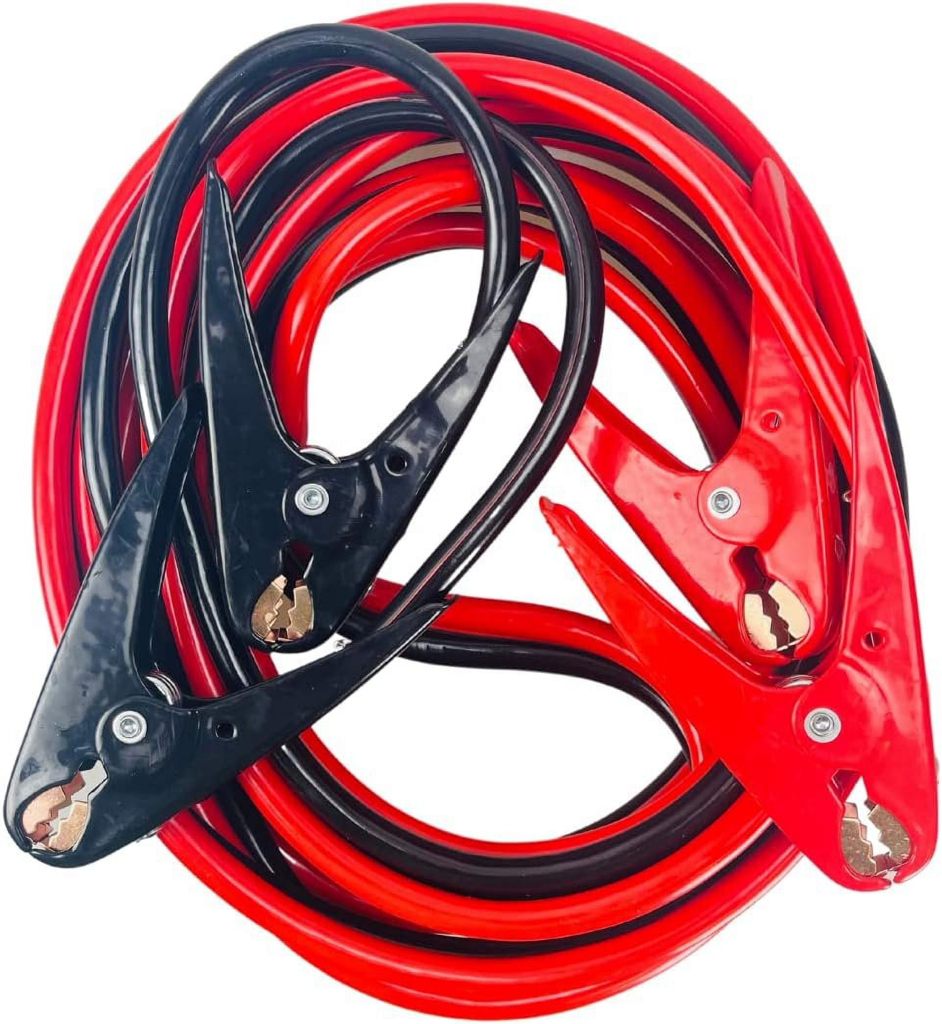 ROAD GENIE 20 Foot, 2 Gauge Booster Cable with Color-Coded Clamps and ...