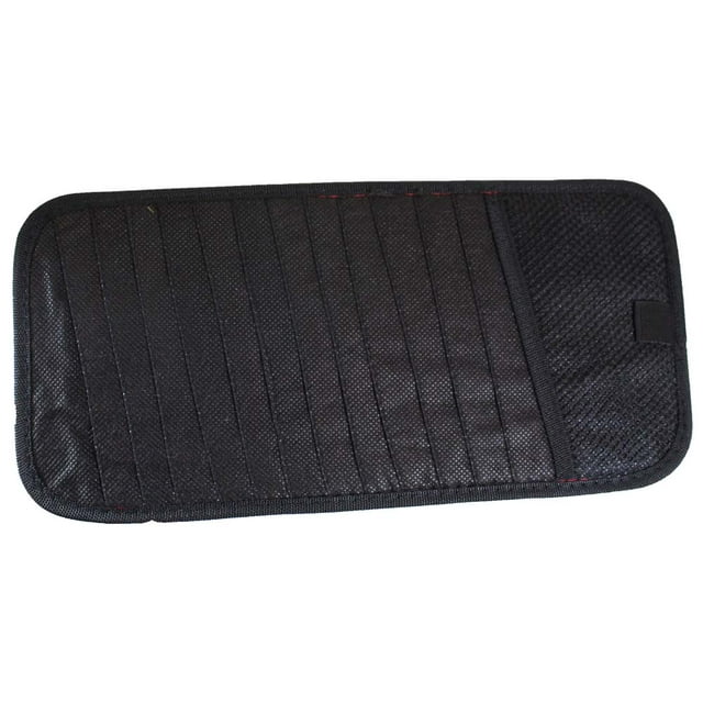 ROAD GENIE Car Visor 12-Disc CD Holder | Black | 13" (33 cm) x 6-1/8 ...
