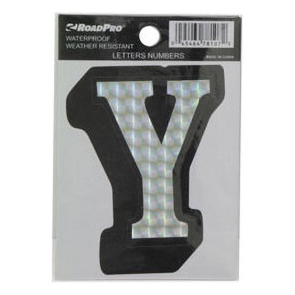 ROADPRO R 78107D Y PRISM STYLE ADHESIVE LETTER - Walmart.com