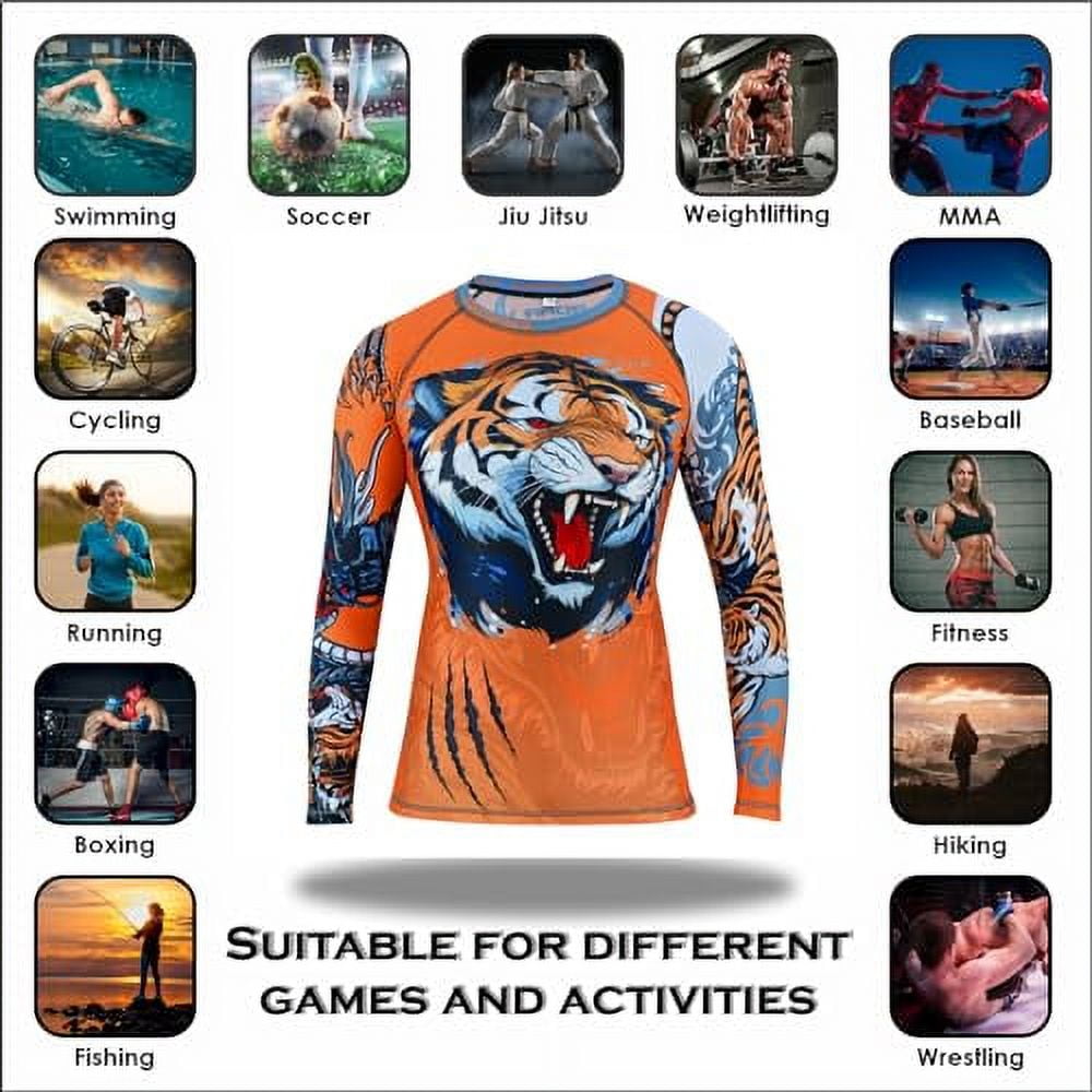 ROAR BJJ Kid's MMA Rash Guard Training No-Gi and Gi Jiu Jitsu Rashguard ...