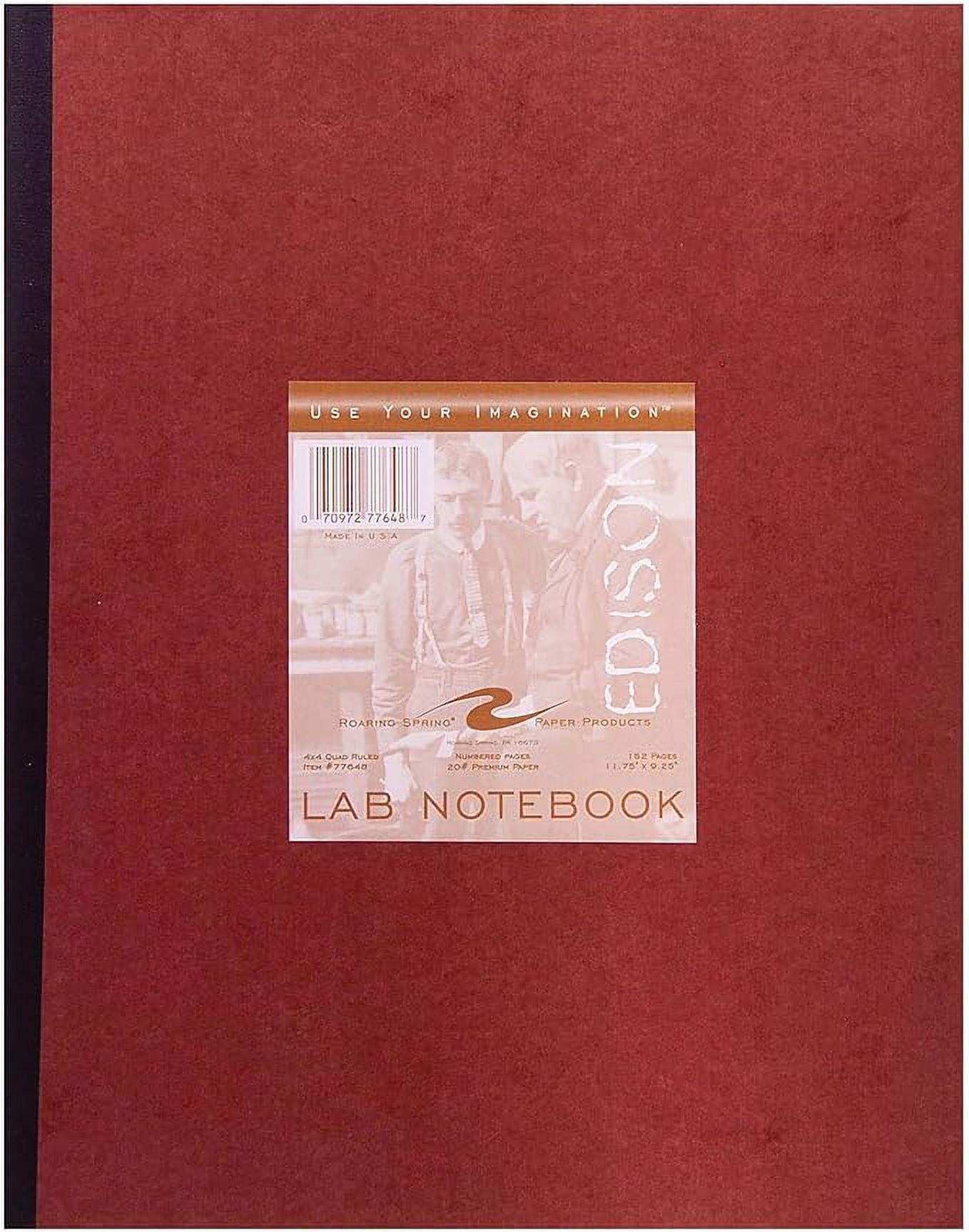 ROARING SPRING Science Lab Notebook, 4x4 Graph Ruled, 11.75" x 9.25 ...