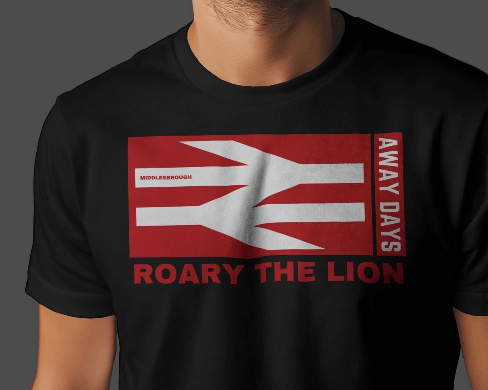 ROARY THE LION Away Days T-Shirt | Middlesbrough Mascot Smoggies ...