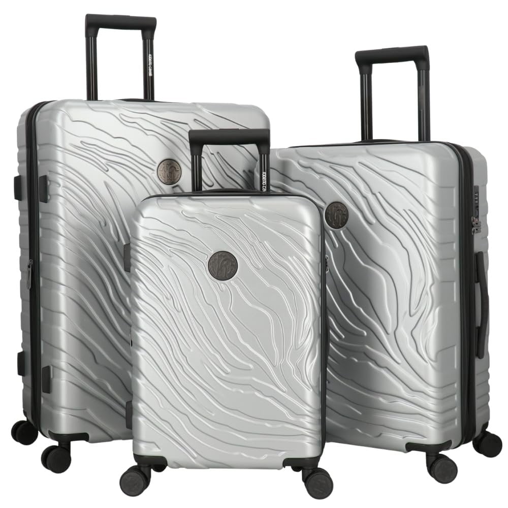 ROBERTO CAVALLI Luxury 3 Piece Luggage Set, Expandable Hard Shell ...