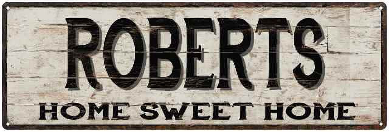 ROBERTS Rustic Home Sweet Home Sign Gift 6x18 Metal Decor 106180084045 ...