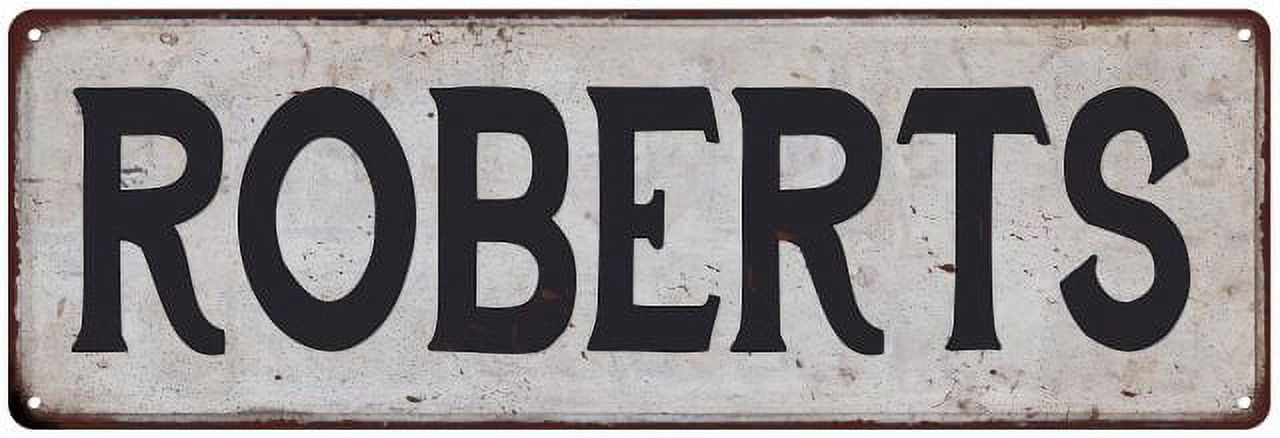ROBERTS Vintage Look Rustic Chic Metal Sign 6x18 106180036631 - Walmart.com