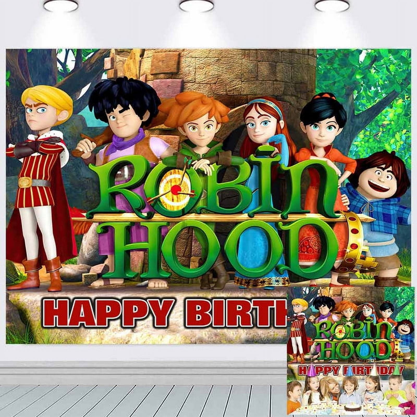 ROBIN HOOD Backdrop Banner Party Supplies Poster Movie Theme Background ...