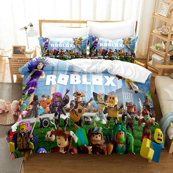 ROBLOX Anime 3-Piece Bedding Set - Super Soft Microfiber Quilt for ...
