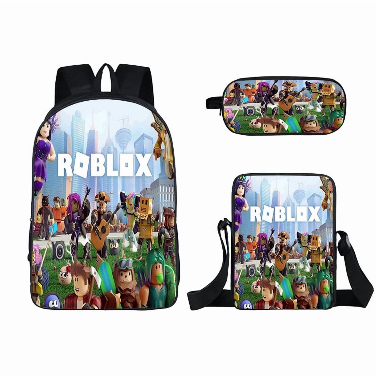 ROBLOX Gamer Backpack Set, with Shoulder Bag, Pencil Case Set, 17 Inch ...