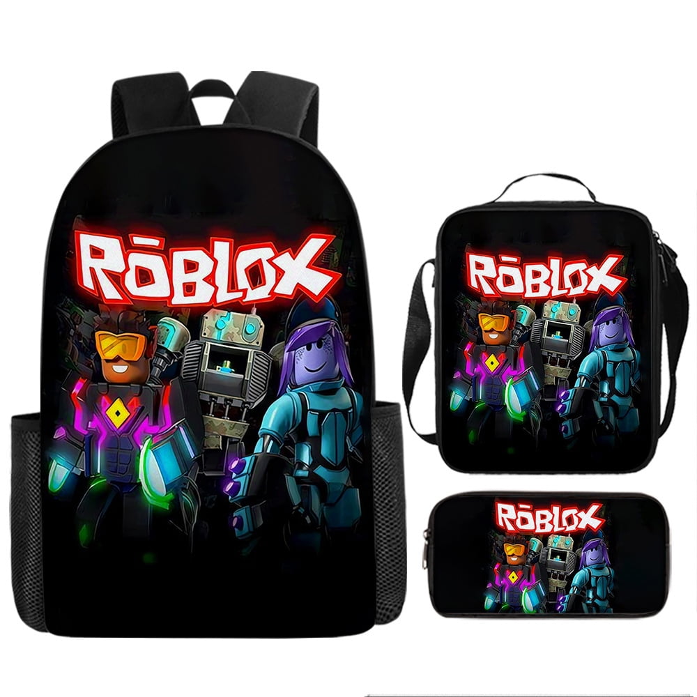 ROBLOX Gamers Backpack Set with Lunch bag, pencil case set, 17 inch, 3 ...