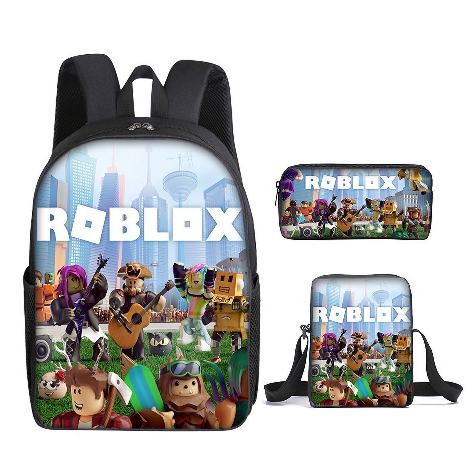 ROBLOX Gamers Backpack Set with Lunch bag, pencil case set, 17 inch, 3 ...