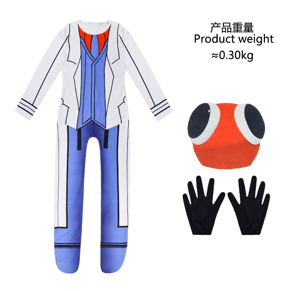 ROBLOX Games cos Blue Monster Costume Robleth Games Tights jumpsuit ...