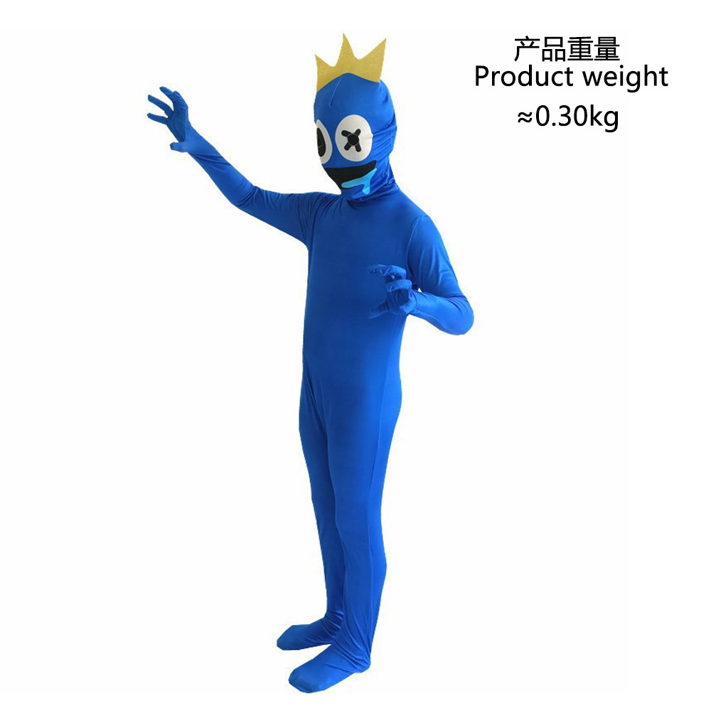 ROBLOX Games cos Blue Monster Costume Robleth Games Tights jumpsuit ...