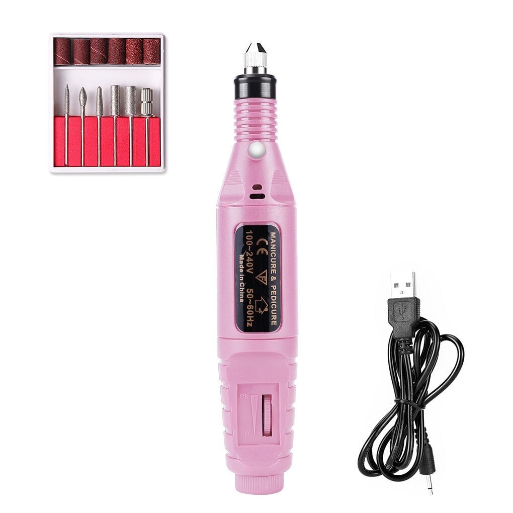 ROBOT-GXG Professional Electric Manicure Machine Nail Drill Bits Kit ...
