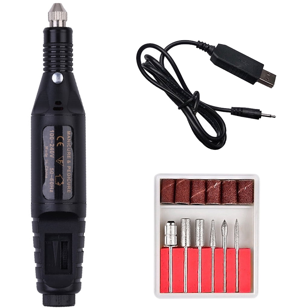 ROBOT-GXG Professional Electric Manicure Machine Nail Drill Bits Kit ...